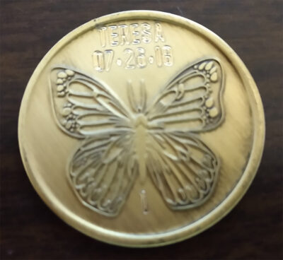 Al-Anon Butterfly Medallion – Al Anon Medallions Engraved – AA ...